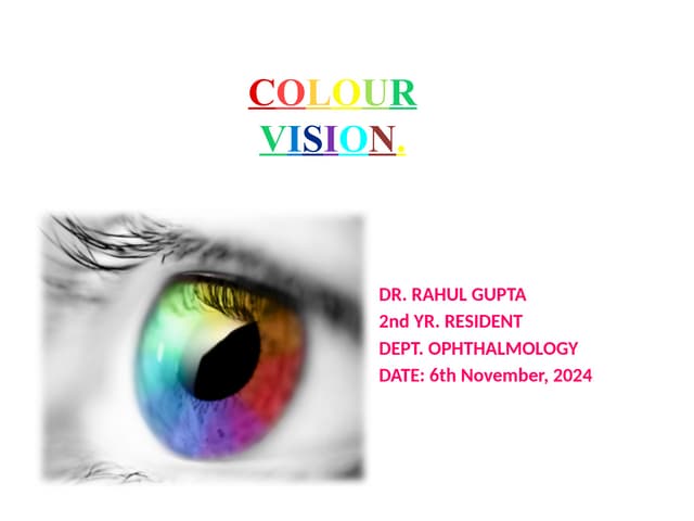 Colour vision | PPT