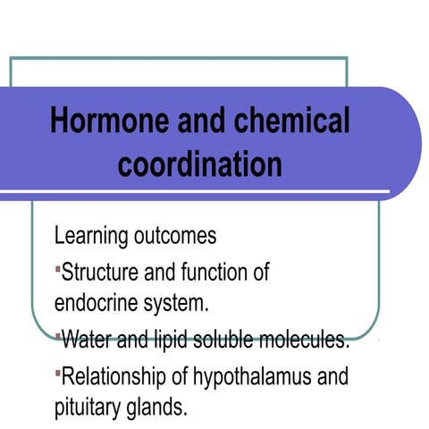 34. chemical coordination | PPT
