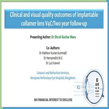 Clinical and visual outcomes of implantable collamer lens V4C: Two year ...