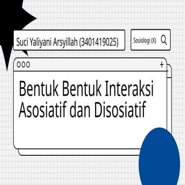 Bentuk Interaksi Sosial Asosiatif dan Disosiatif | PPT