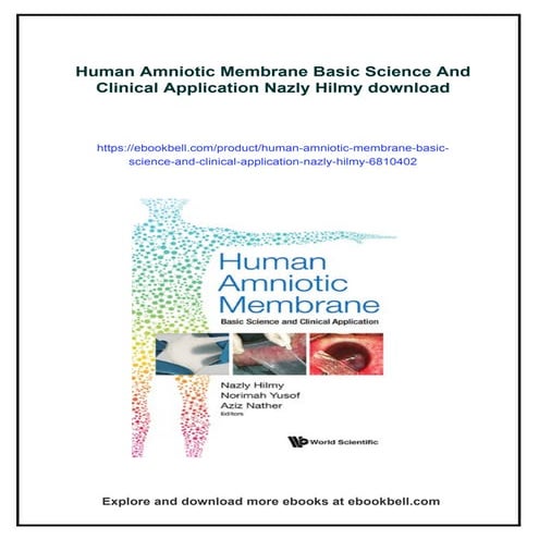 Human Amniotic Membrane Basic Science And Clinical Application Nazly Hilmy | PDF