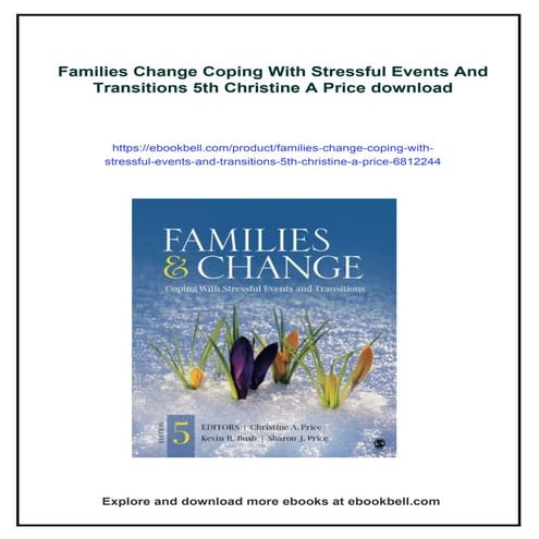 Families Change Coping With Stressful Events And Transitions 5th ...