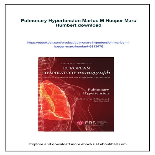 Pulmonary Hypertension Marius M Hoeper Marc Humbert | PDF