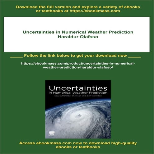 Uncertainties in Numerical Weather Prediction Haraldur Olafsso | PDF