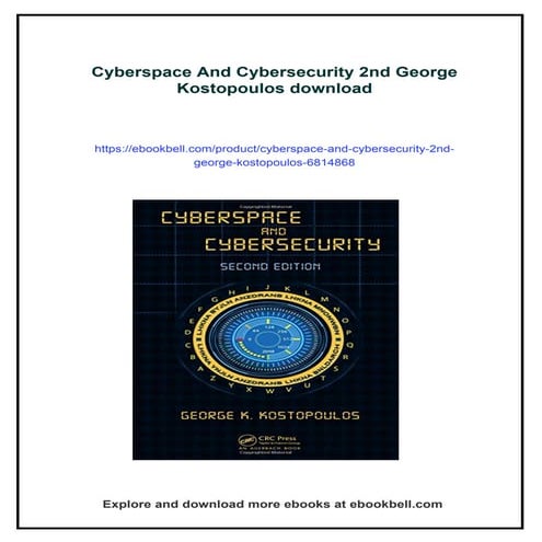 Cyberspace And Cybersecurity 2nd George Kostopoulos | PDF