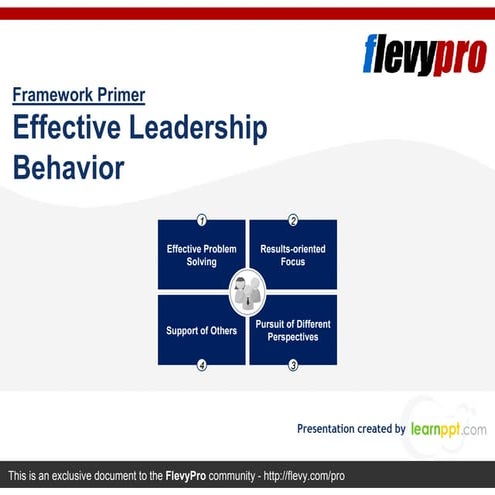 Effective Leadership Behavior | PDF