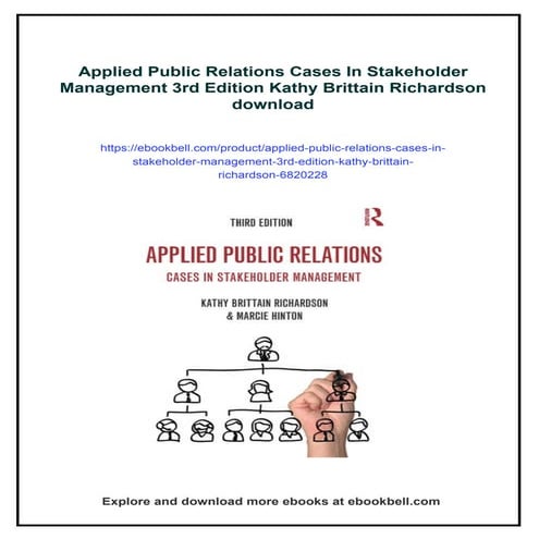 Applied Public Relations Cases In Stakeholder Management 3rd Edition ...