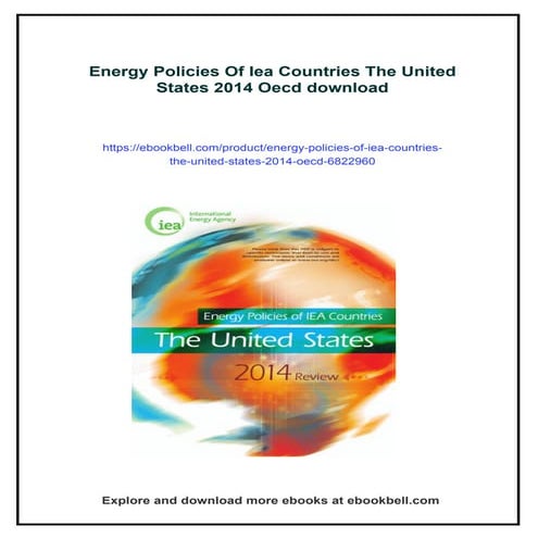 Energy Policies Of Iea Countries The United States 2014 Oecd | PDF