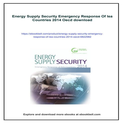 Energy Supply Security Emergency Response Of Iea Countries 2014 Oecd | PDF