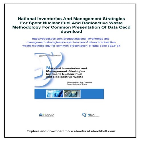 National Inventories And Management Strategies For Spent Nuclear Fuel ...