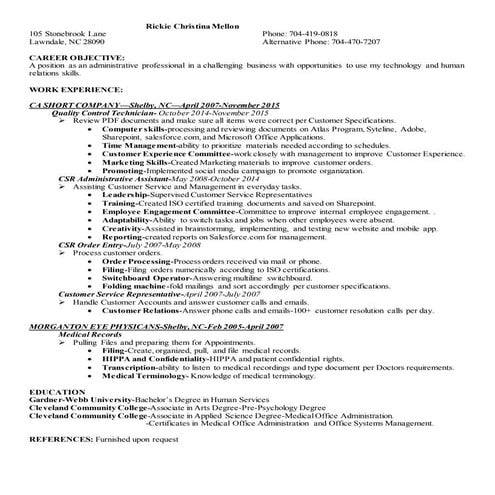 Claudette R Cohen Resume | DOCX