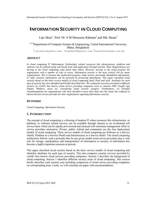 Security Concerns In Cloud Computing Pdf