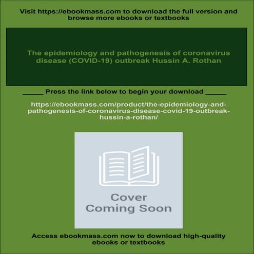 The epidemiology and pathogenesis of coronavirus disease (COVID-19 ...