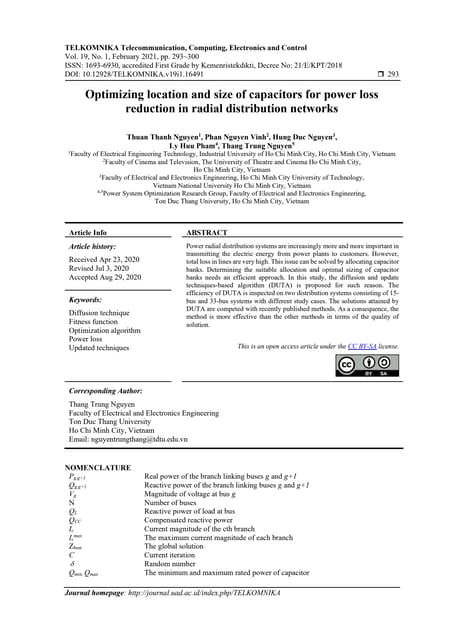 An Effectively Modified Firefly Algorithm for Economic Load Dispatch Problem | PDF