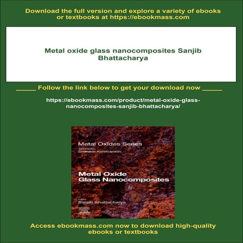 Metal oxide glass nanocomposites Sanjib Bhattacharya | PDF