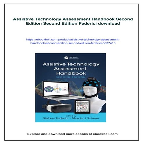 Assistive Technology Assessment Handbook Second Edition Second Edition ...