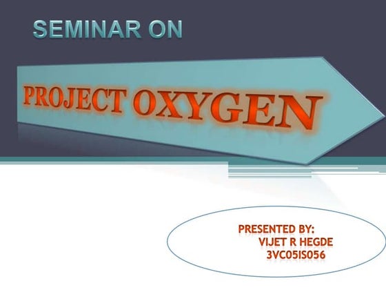 Project oxygen 4 | PDF