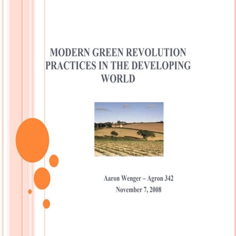 Green Revolution in Developing Countries | PPT