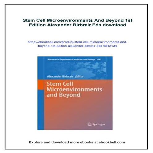 Stem cells niche and therapeutic applications | PPTX