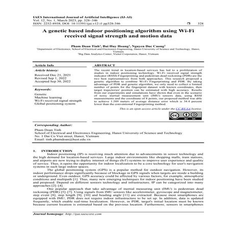A Genetic Based Indoor Positioning Algorithm Using Wi Fi Received