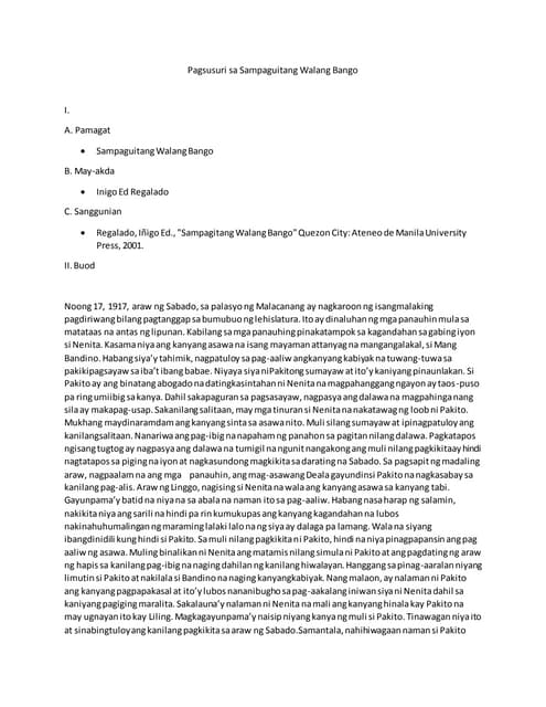 Pagsusuri sa Pag-Ibig sa Tinubuang Lupa | DOCX