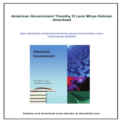 American Government Timothy O Lenz Mirya Holman | PDF