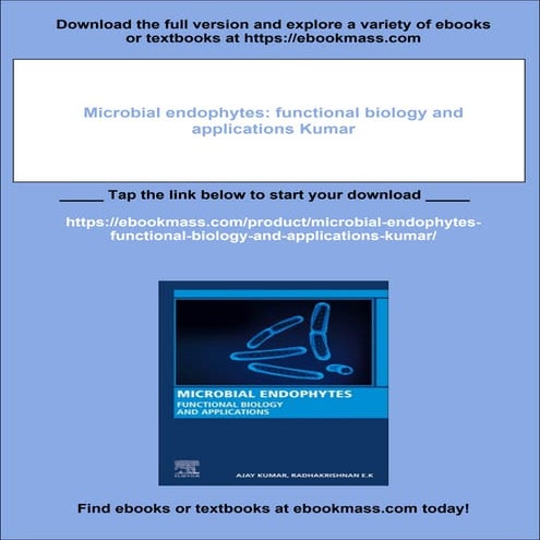 Microbial endophytes: functional biology and applications Kumar | PDF
