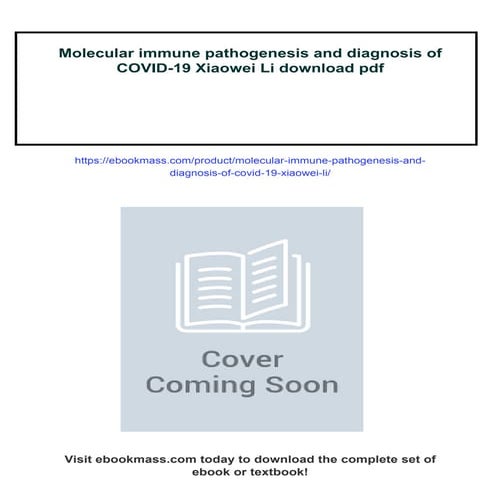 Molecular immune pathogenesis and diagnosis of COVID-19 Xiaowei Li | PDF