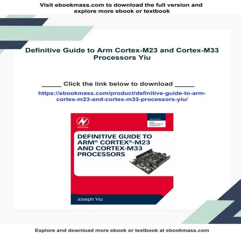 Definitive Guide to Arm Cortex-M23 and Cortex-M33 Processors Yiu | PDF