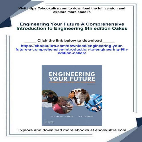 Engineering Your Future A Comprehensive Introduction to Engineering 9th ...