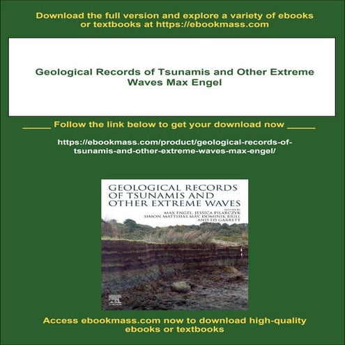 Geological Records of Tsunamis and Other Extreme Waves Max Engel | PDF