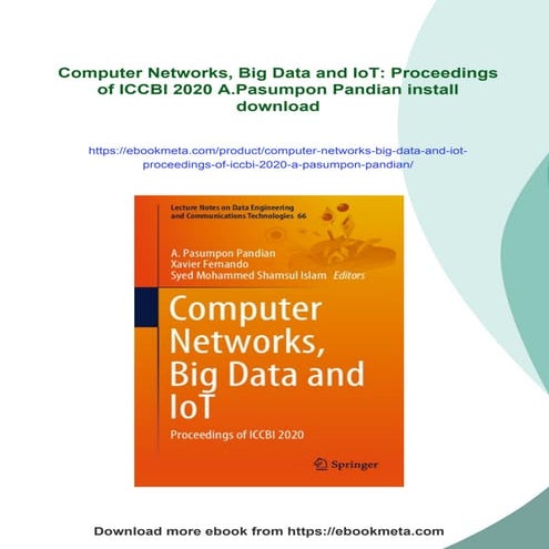 Computer Networks, Big Data and IoT: Proceedings of ICCBI 2020 A ...