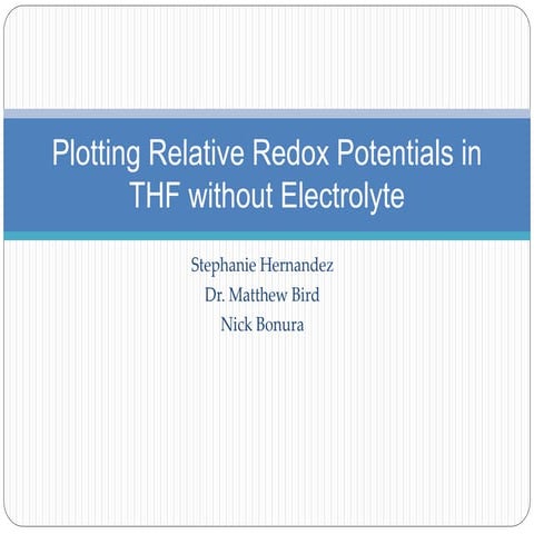 Redox Potentials using Pulse Radiolysis | PPTX