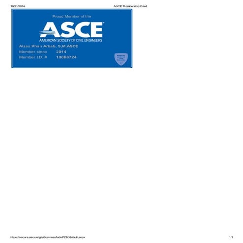 ASCE Membership Card | PDF