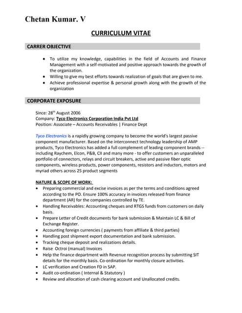 Arshad C.V | DOC | Business Accounting & Finance | Business