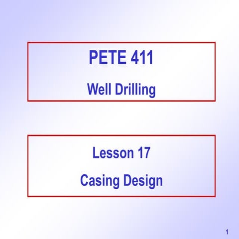 Casing design | PPTX