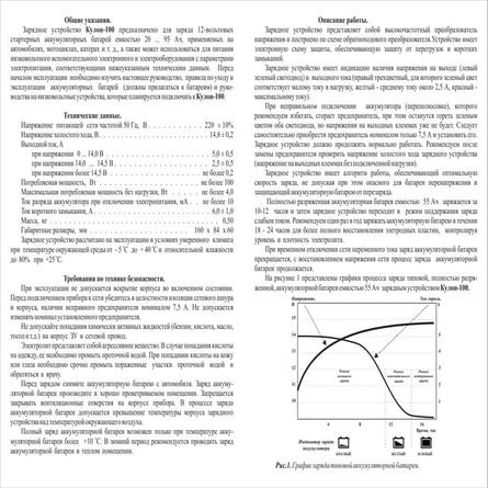 Автоматическое зарядное устройство Кулон - 100 | PPT