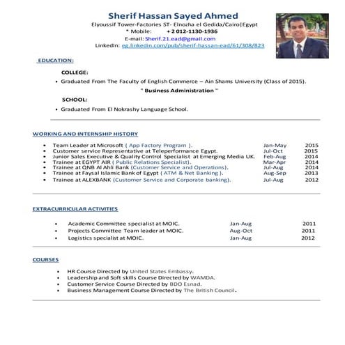 Sherif Ead Resume | PDF