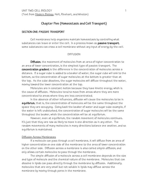 Passive transport | PPTX