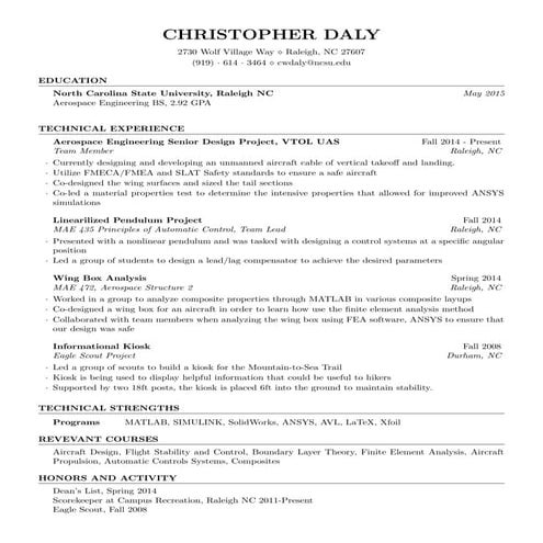 resume_christopher_daly | PDF