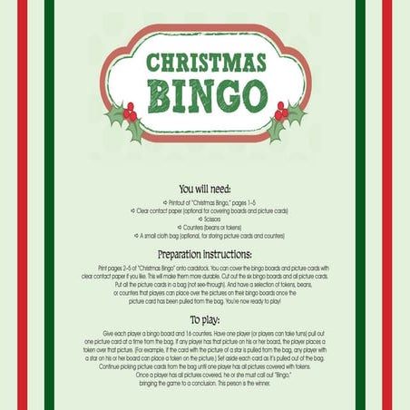 Christmas bingo-Color | PDF