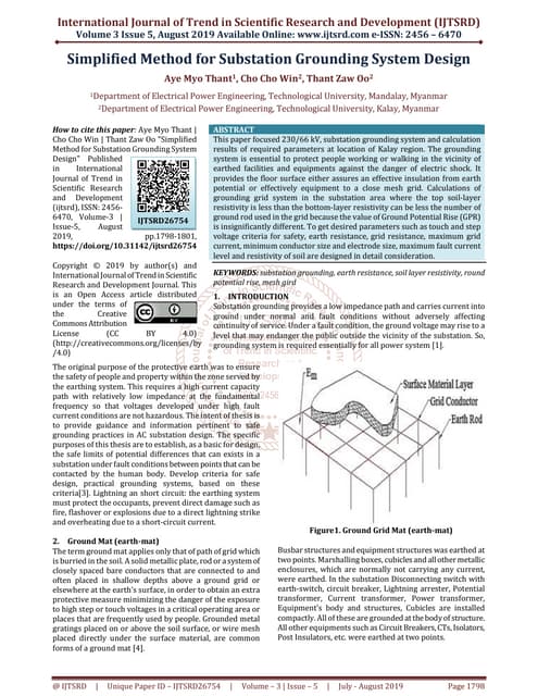 Grounding System Analysis | PDF