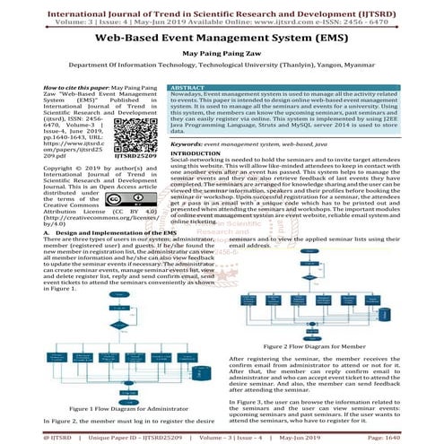 Web Based Event Management System EMS | PDF