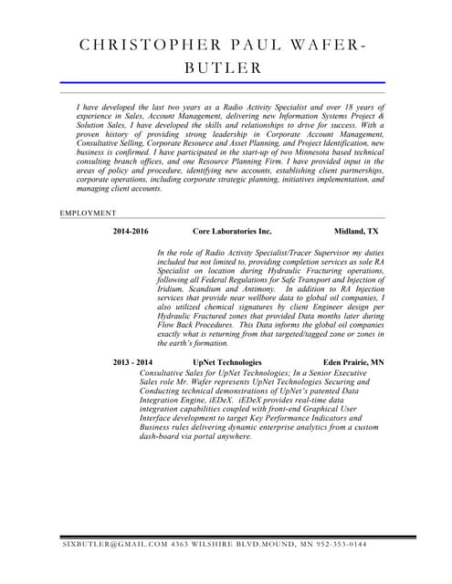 Sipes, Brandon, Resume | PDF