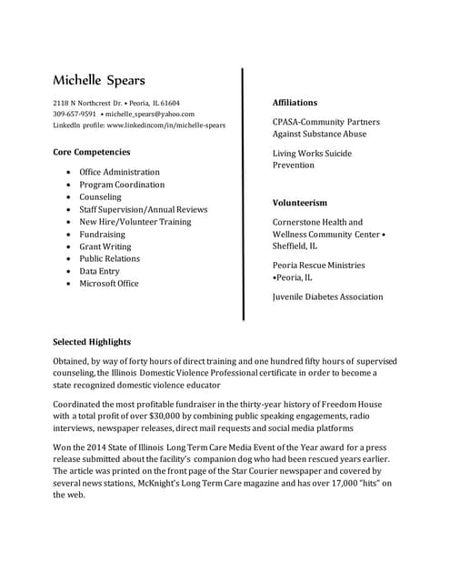 Keri Prendergast 2016 Resume | PDF