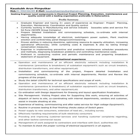 Sruthi electrical design resume MEP | PDF