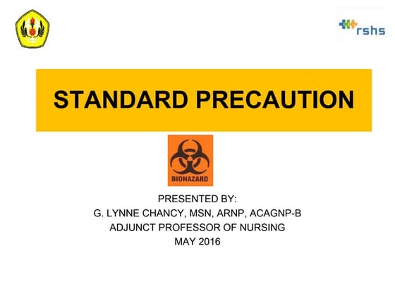 Isolation precautions | PPT