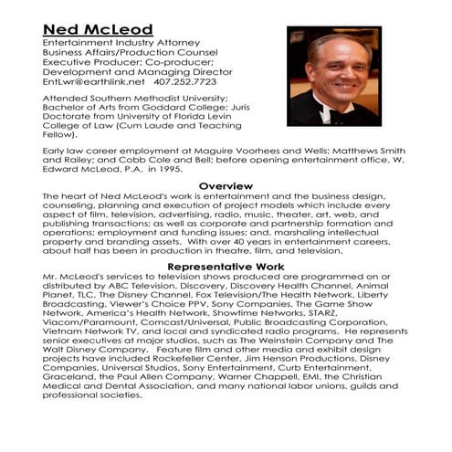 NED McLEOD RESUME 2015 | PDF