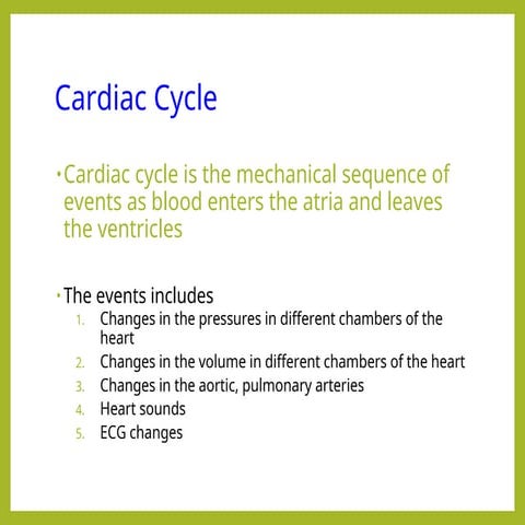 cardiac cycle parts full presentation online | PPT