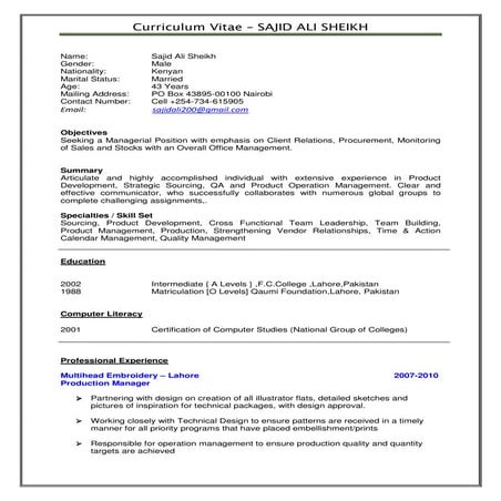 sajid resume (1) (1) | PDF